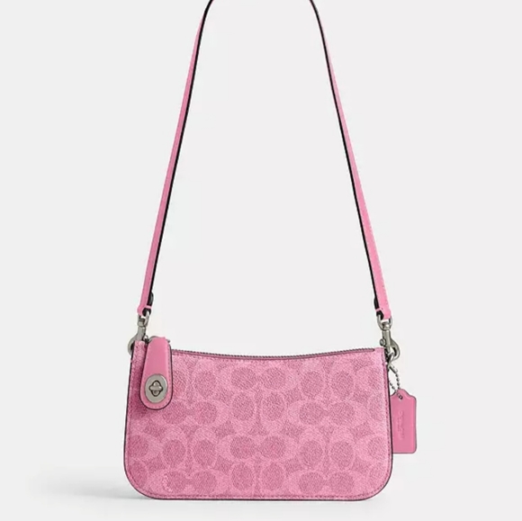 Coach | Bags | Nwt Coach Penn Shoulder Bag In Signature Canvas Pink ...